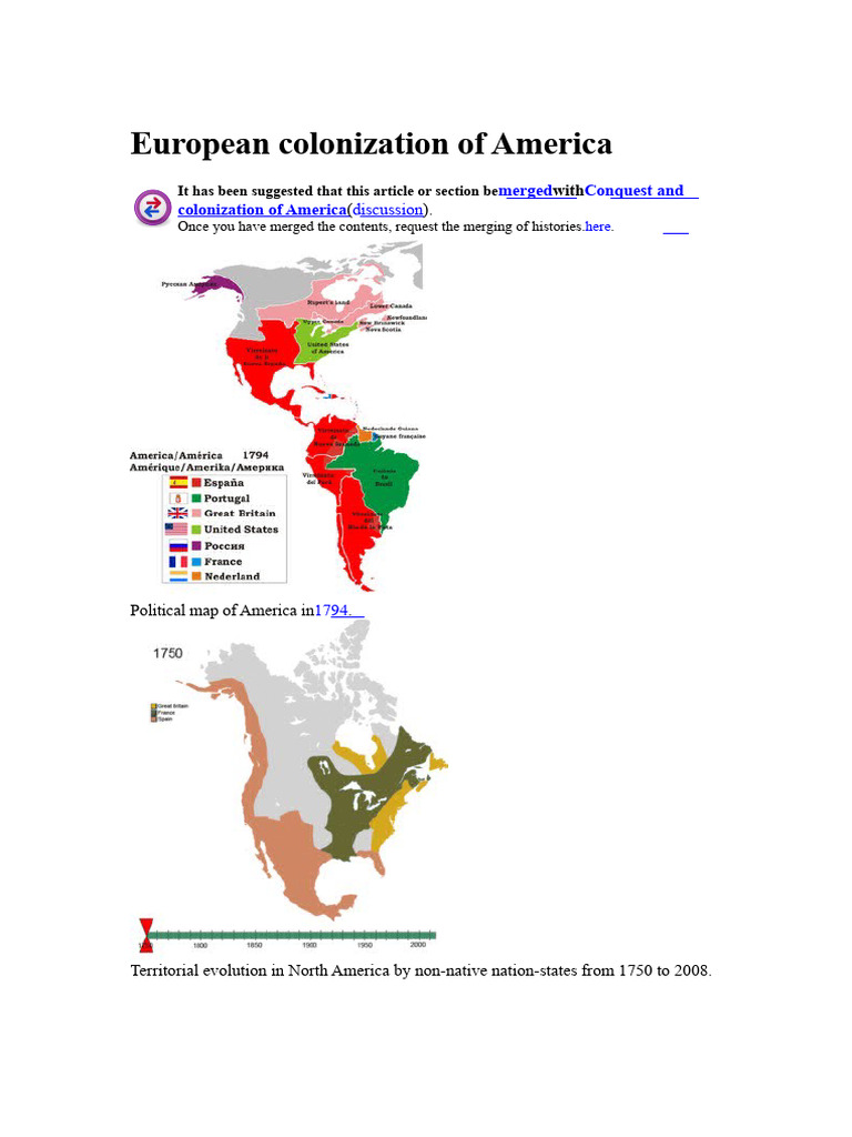 European Colonization of America | PDF | Spanish Colonization Of The ...