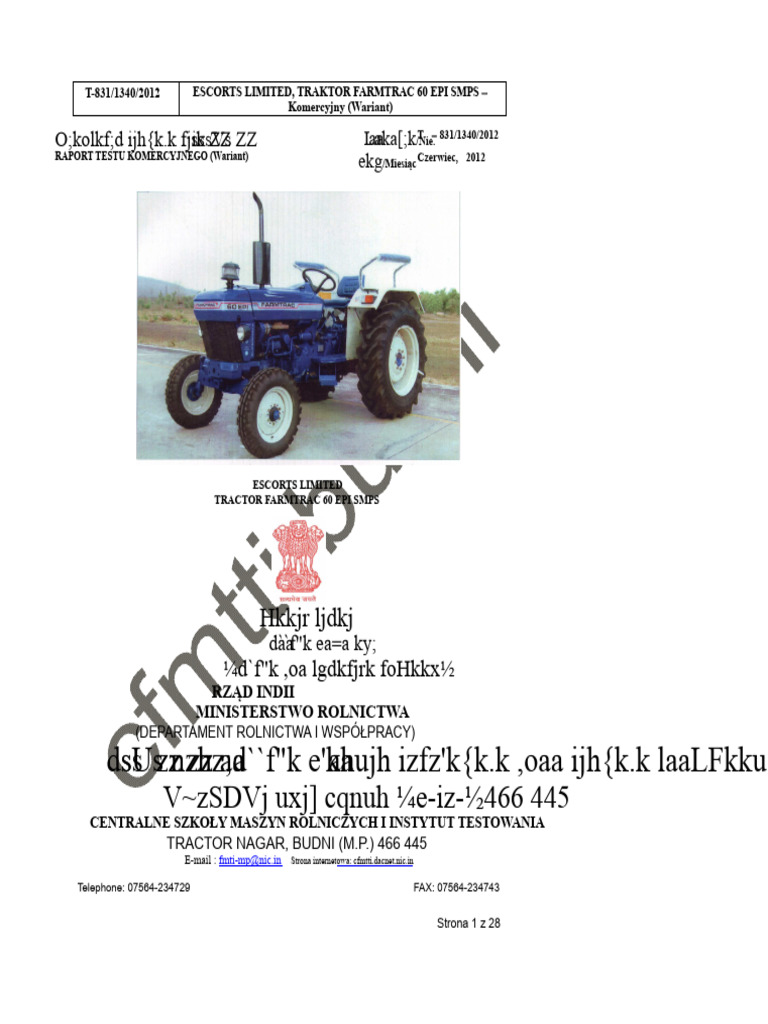 Farmtrac 60 Epi Smps - Dtr01_210512-1 | PDF
