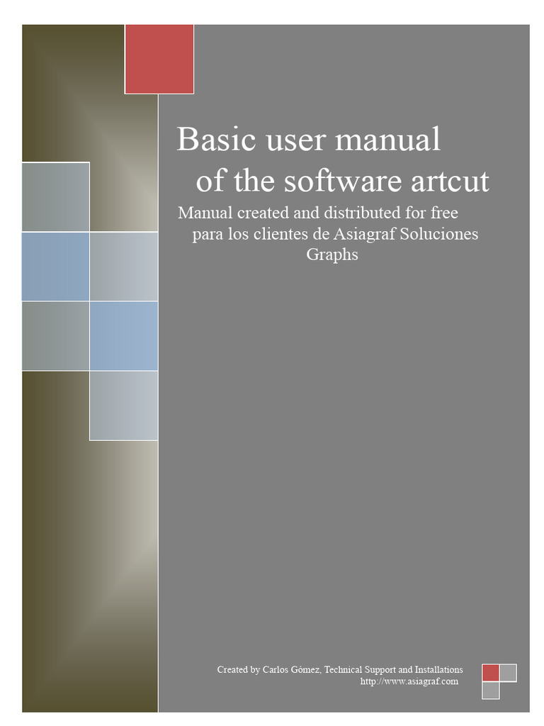 Artcut Software User Manual Guide | PDF | Computer Keyboard | Menu ...