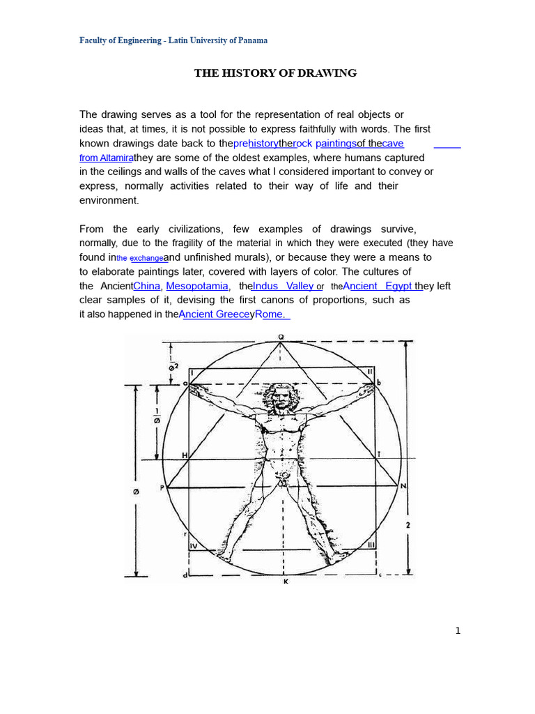 History of Drawing | PDF | Drawing | Idea