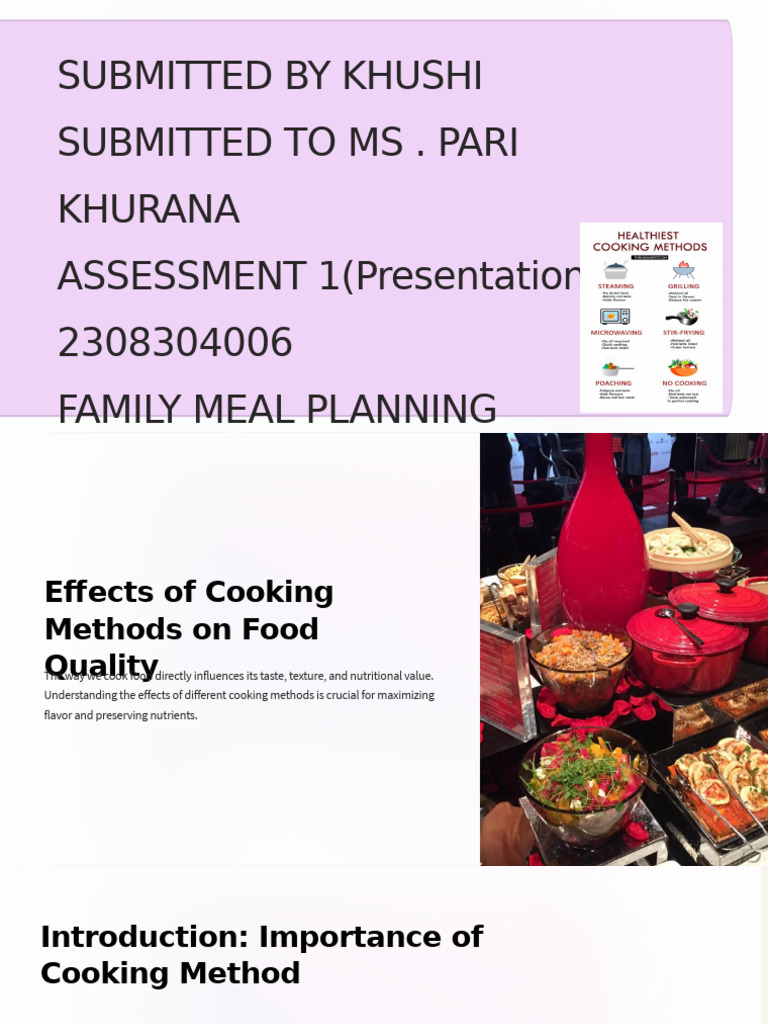 Cooking Methods Impact on Food Quality | PDF | Cooking | Roasting
