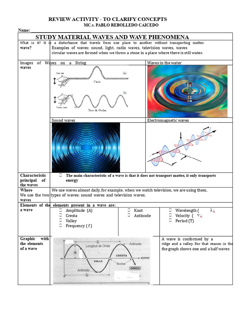 Understanding Waves and Their Properties | PDF | Waves | Transmission ...