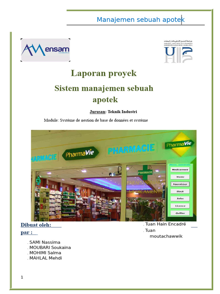 Laporan Pengelolaan Apotek | PDF