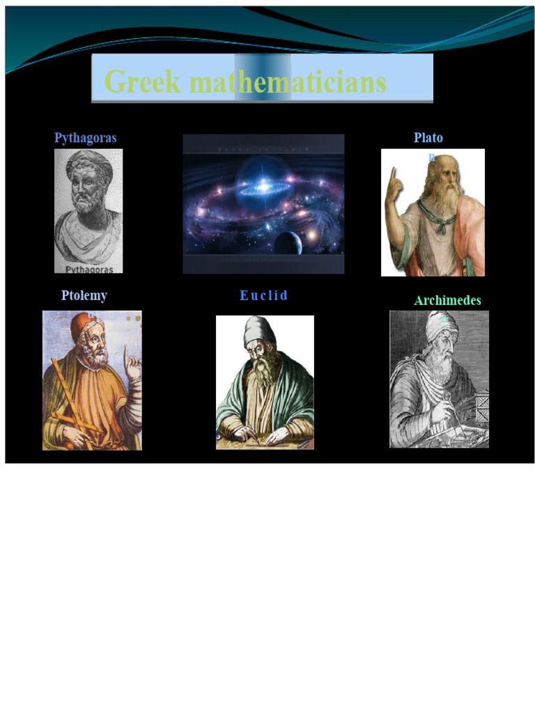 Greek Mathematicians | PDF | Pythagoras | Euclid
