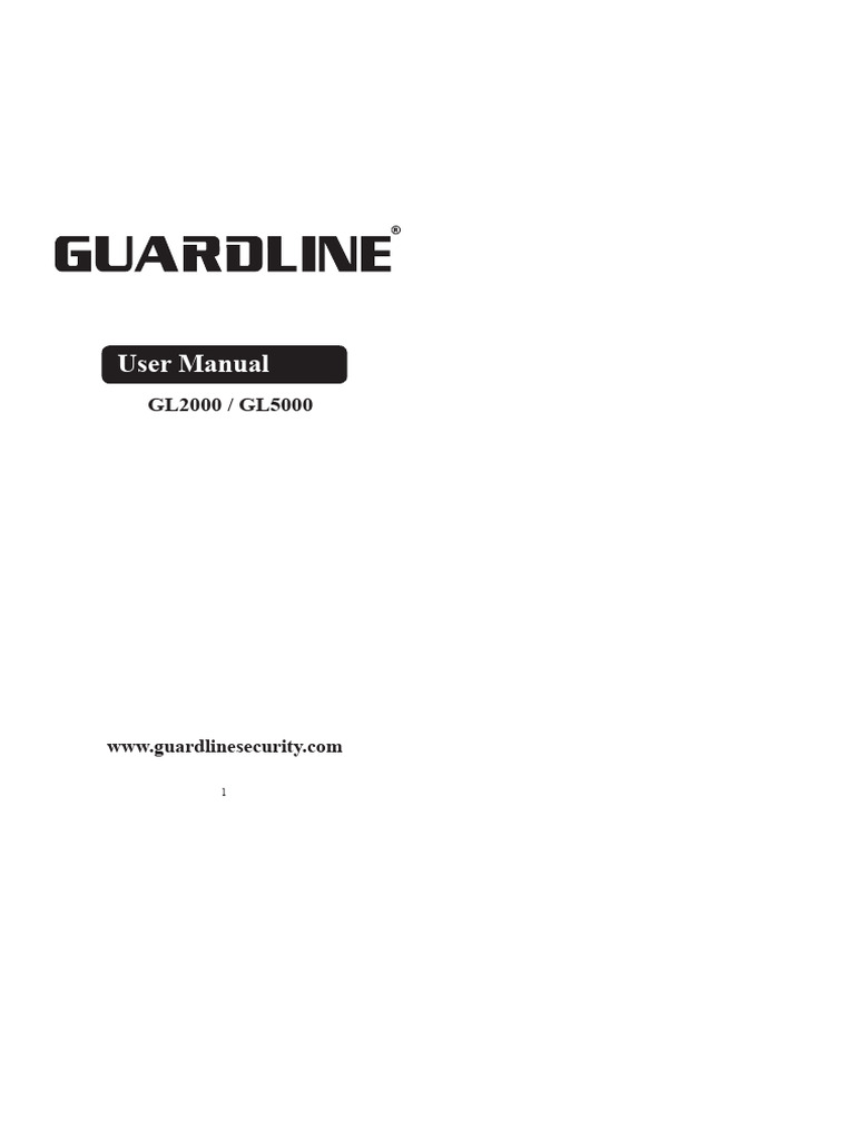 Guardline GL2000/GL5000 User Manual | PDF | Drill | Relay