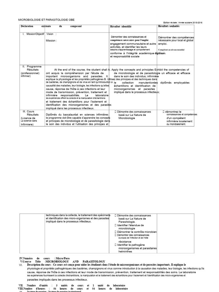 Microbiologie et parasitologie en soins infirmiers | PDF | Infection ...