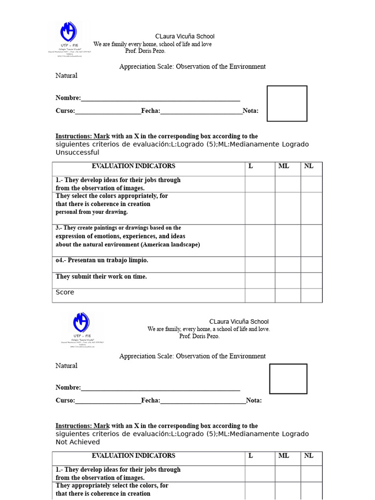 Appreciation Scale Drawing 4th Grade | PDF