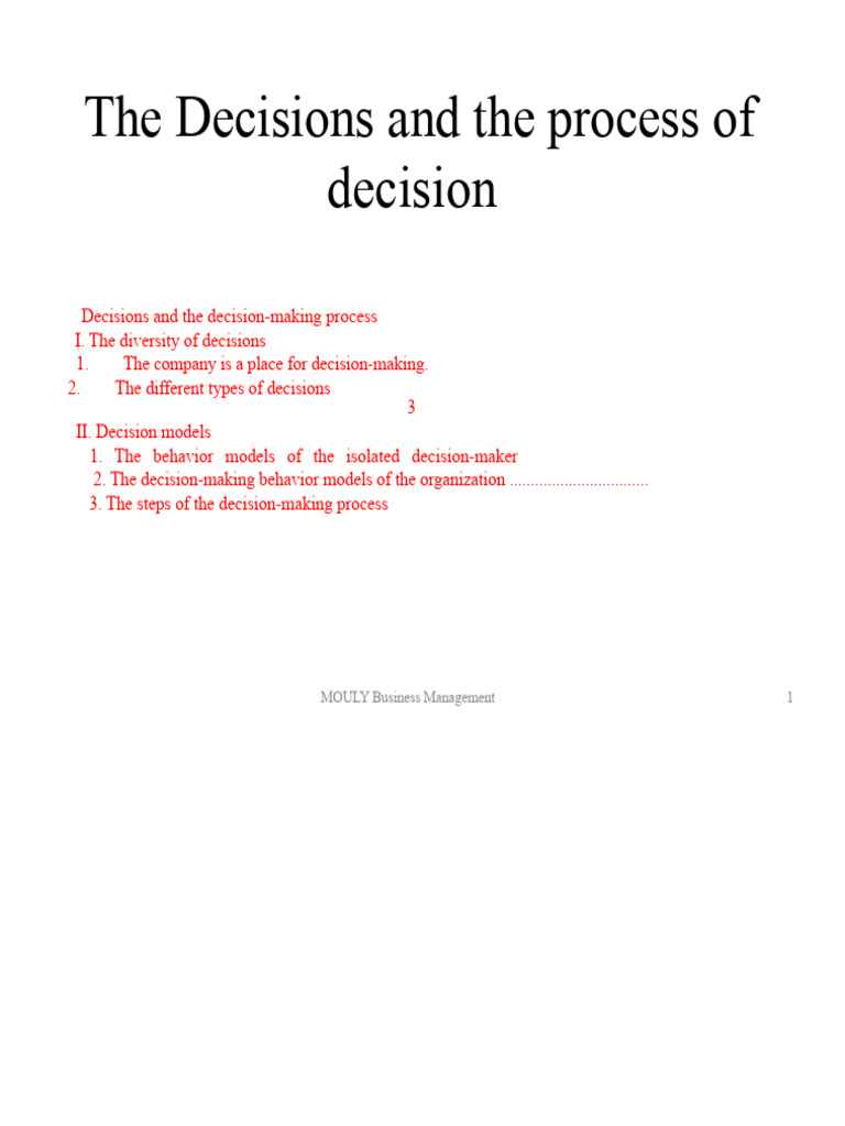 Course 1 Decision-Making Tools | PDF | Decision Making | Rationality