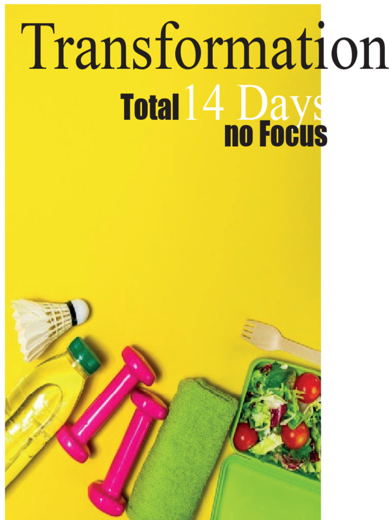 14-Day Challenge Compressed | PDF | Dietary Supplements | Salad