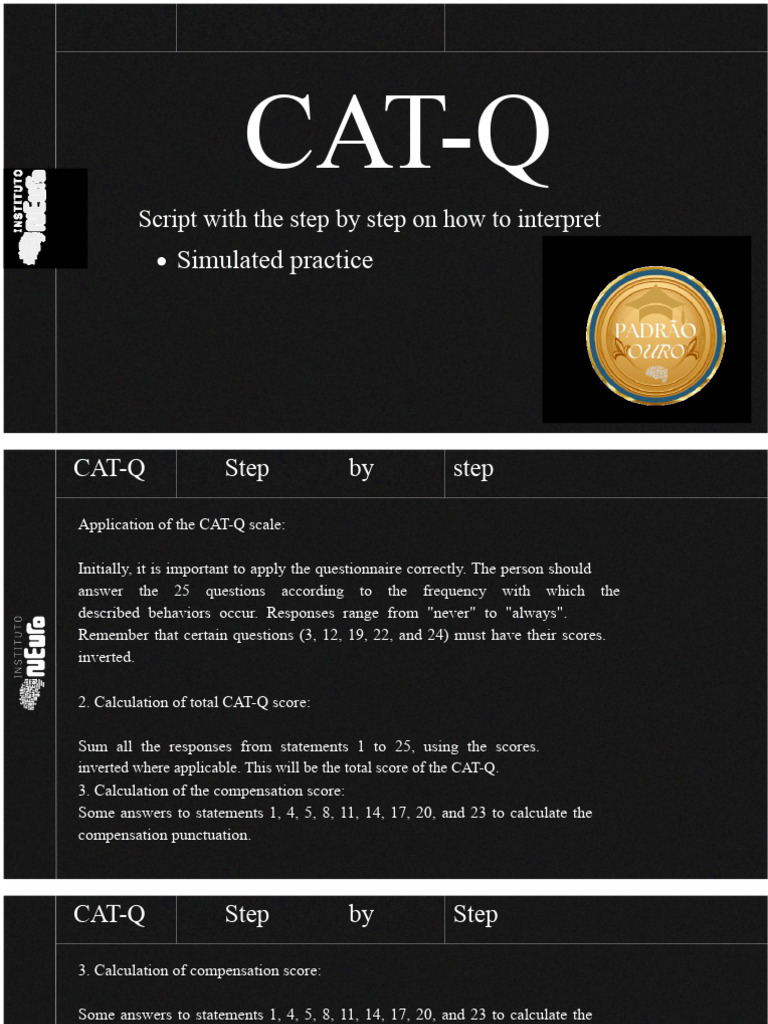 CAT-Q Scale Interpretation Guide | PDF | Autism | Human Development