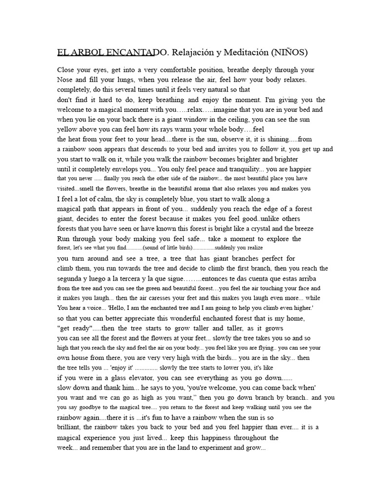 Enchanted Forest Meditation | PDF