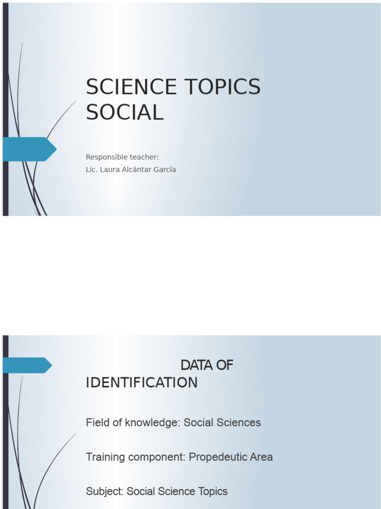 Presentation On Social Sciences Topics | PDF | Social Sciences | Theory