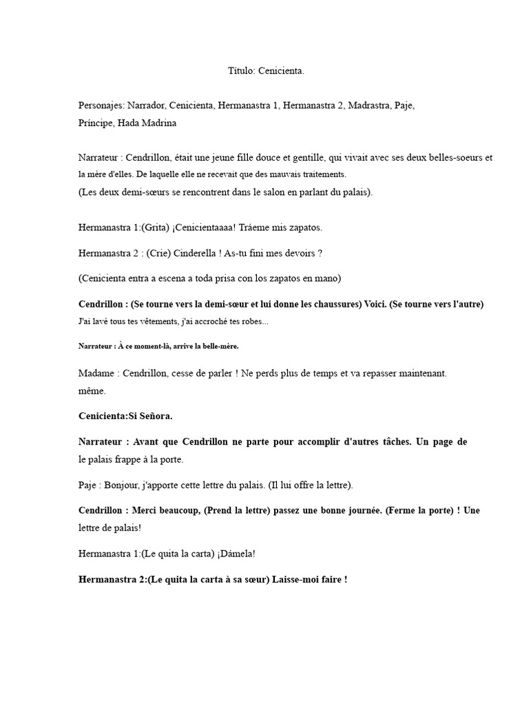 Cendrillon : L'histoire magique d'un bal | PDF | Cendrillon | Œuvres ...
