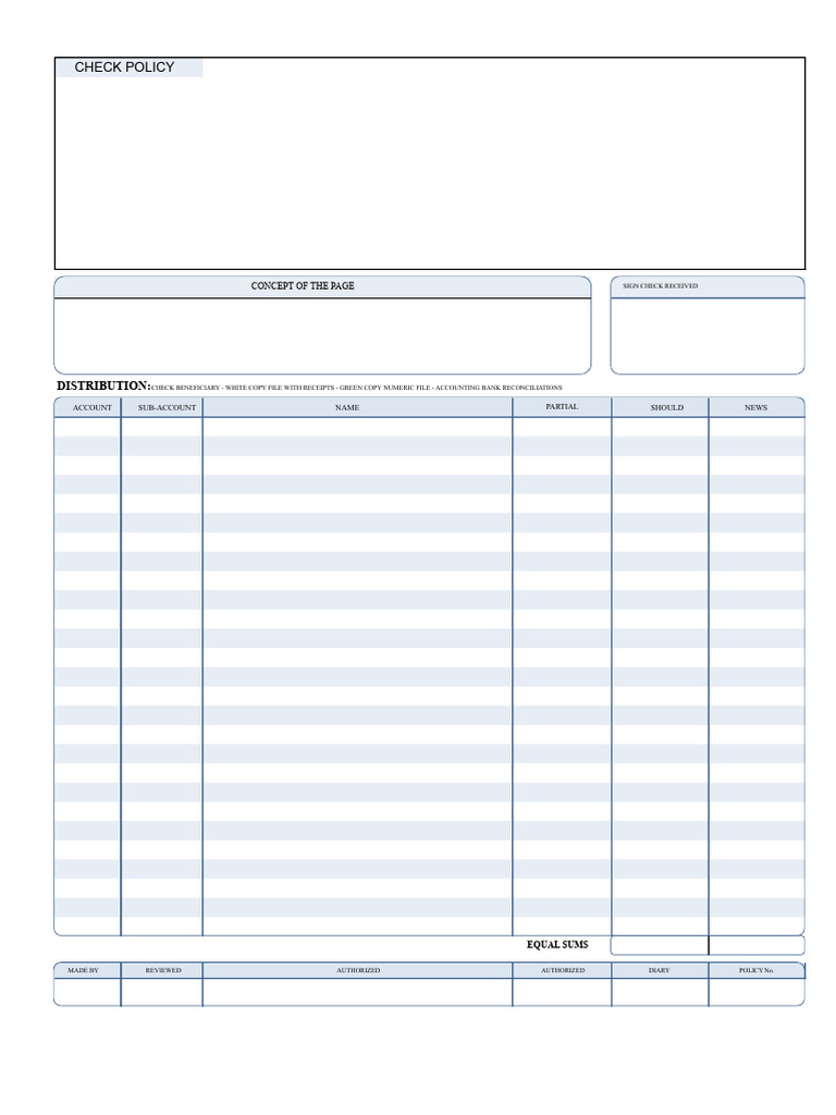 Policy Check Format PDF | PDF