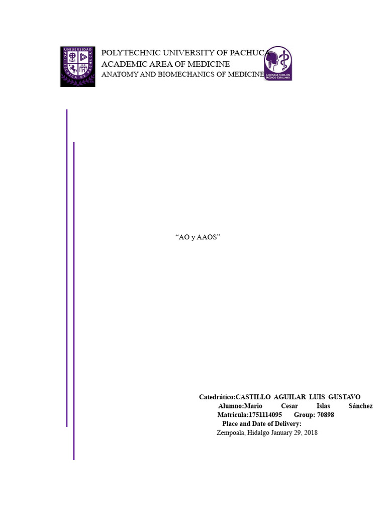 AO and AAOS | PDF | Orthopedic Surgery | Clinical Medicine