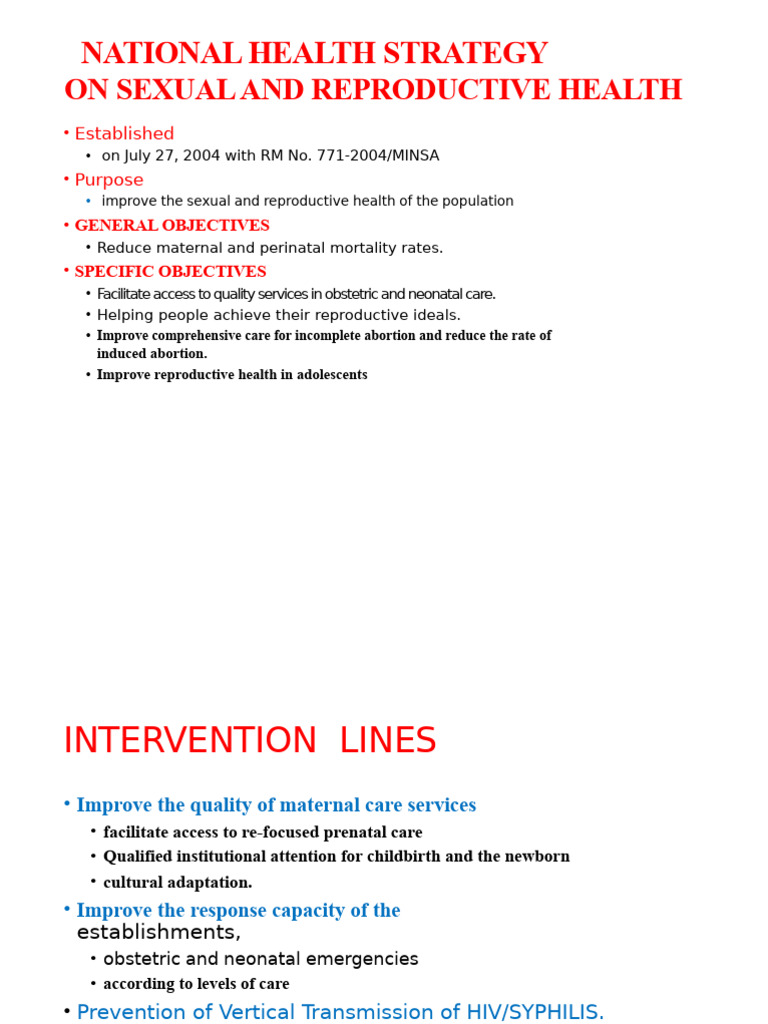 National Health Strategy for Sexual Health | PDF | Adolescence | Human ...