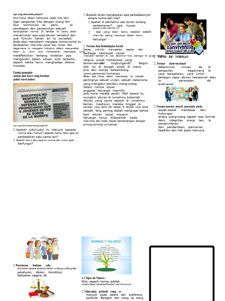 Norma-Norma Membantu Saya Hidup Lebih Baik | PDF