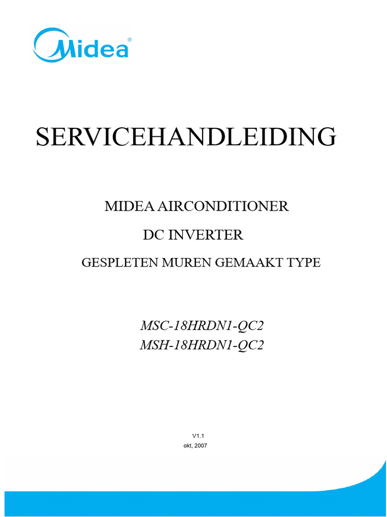 Midea Airconditioner Servicemanual | PDF