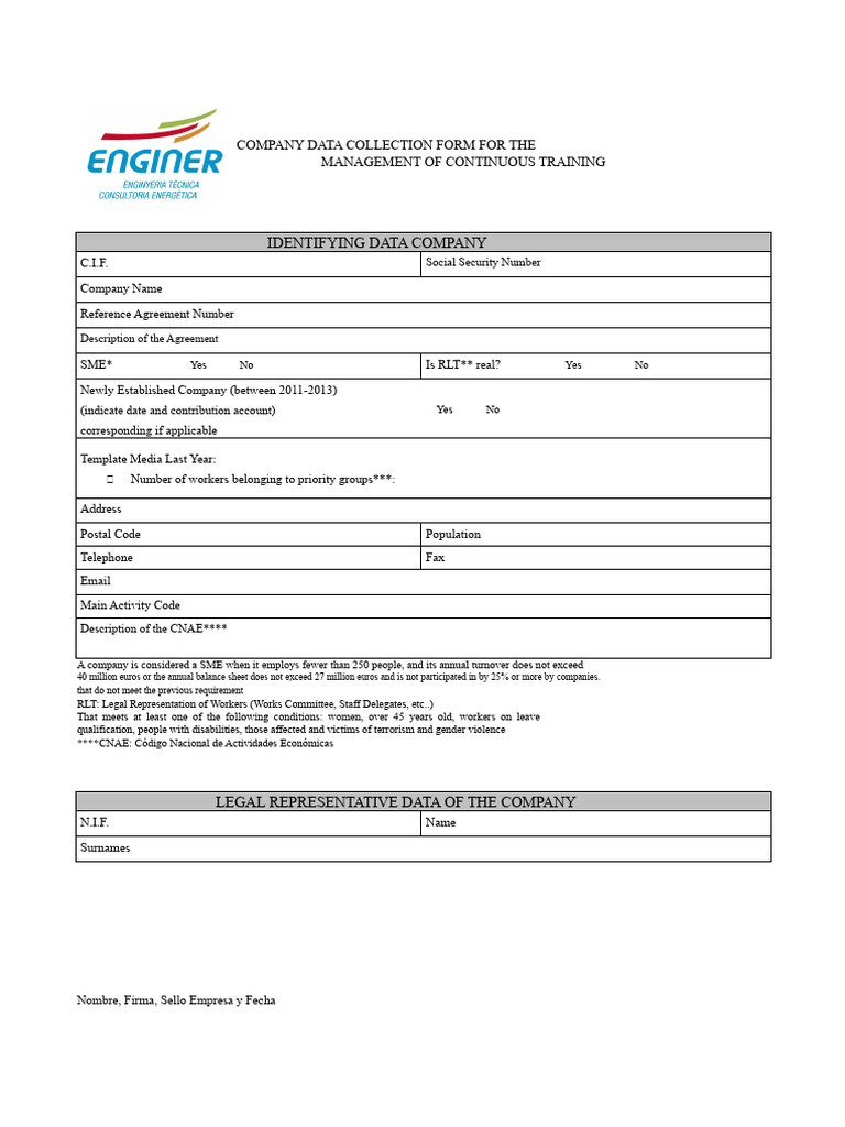 Company Data Sheet | PDF