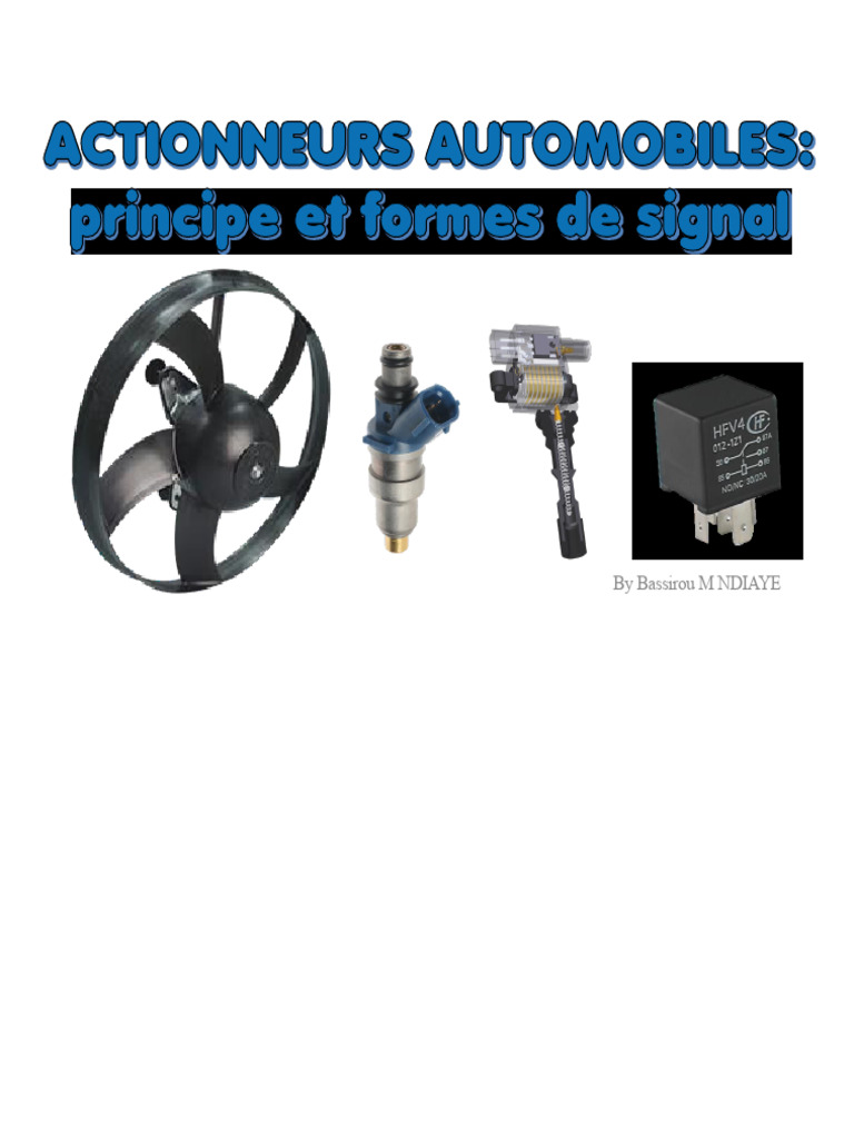 Automotive Actuators PRINCIPLE AND SIGNALS | PDF | Diesel Engine | Fuel ...