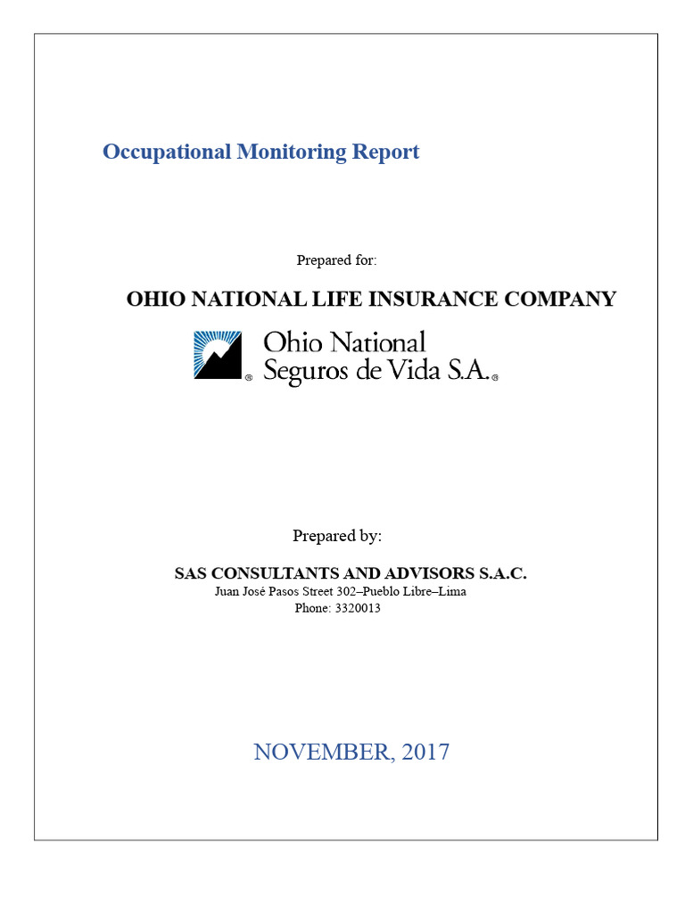 Occupational Monitoring Report_rev1_12122017_ Ohio | PDF | Noise ...