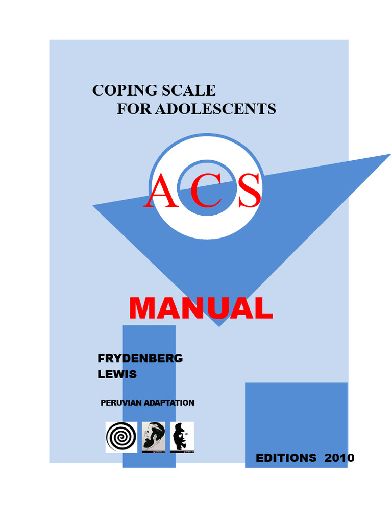 Adolescent Coping Scale Manual | PDF | Factor Analysis | Adolescence