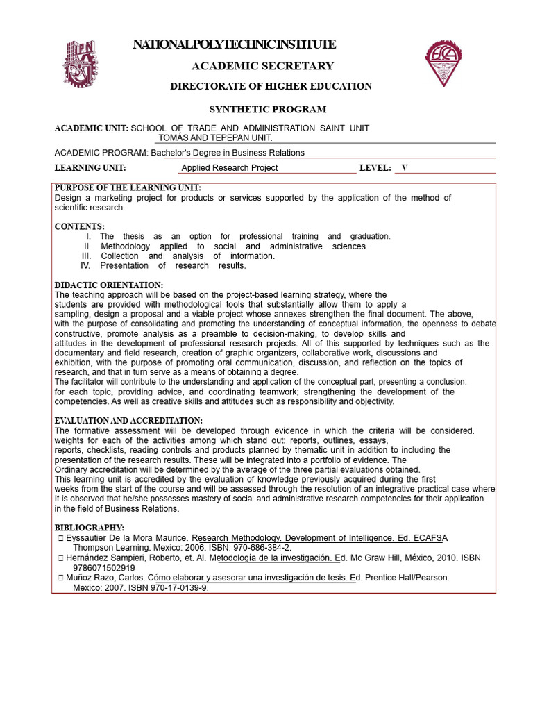 Applied Research Project | PDF | Methodology | Statistics