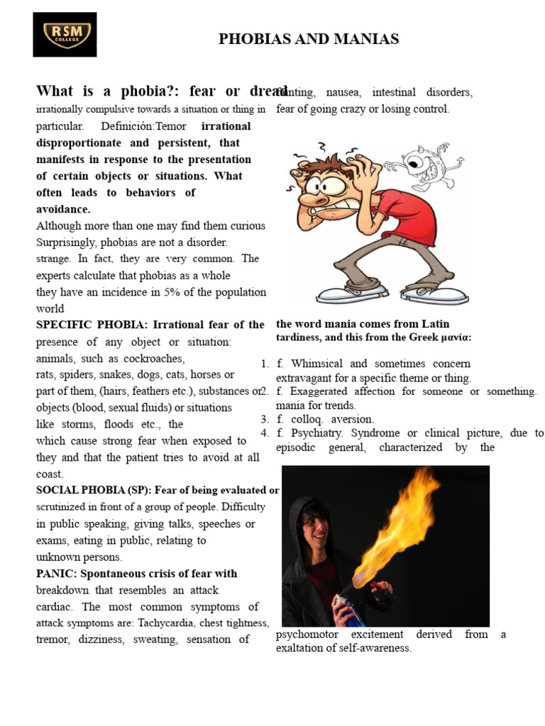 Understanding Lagophobia and Phobias | PDF | Phobia | Mania