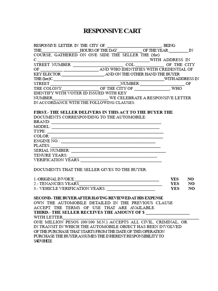 Letter of Responsibility | PDF