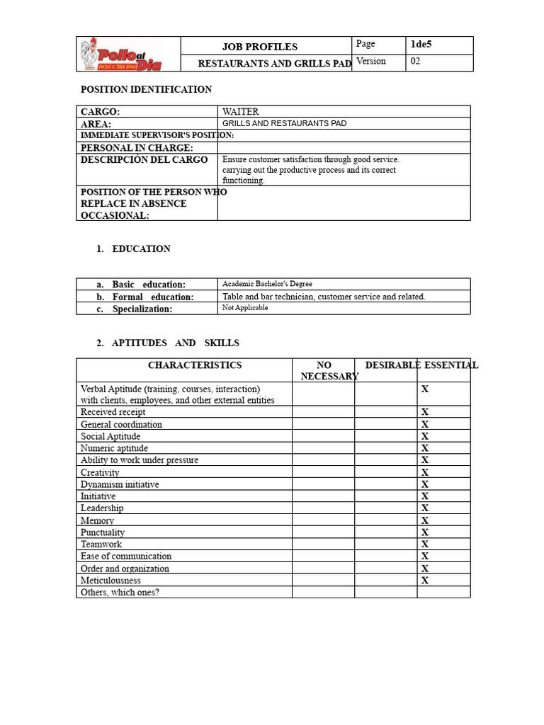 FUNCTIONS MANUAL - Waiter | PDF | Business