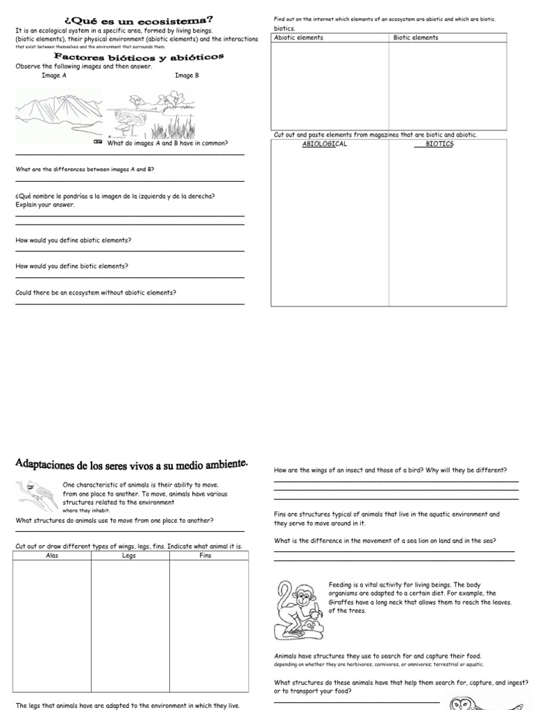 Guides Unit 1 Ecosystem 4th Grade | PDF | Ecosystem | Natural Environment
