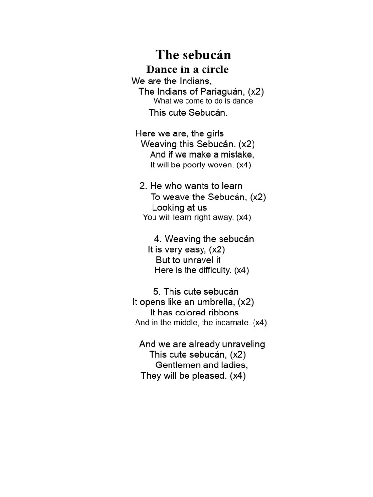 The Sebucán | PDF | Clothing | Dances
