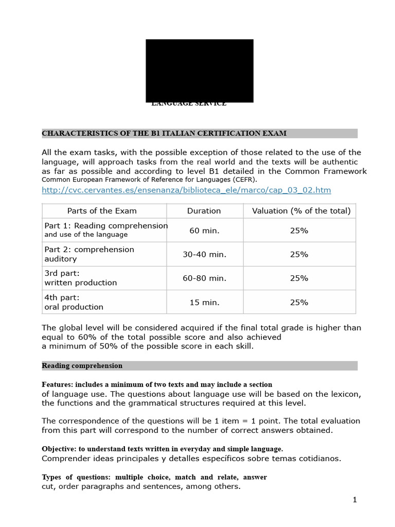 Italian B1 | PDF | Electronics | Reading Comprehension