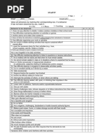 SNAP-IV ADHD Rating Scale Form | PDF