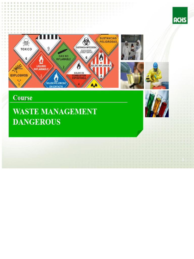 Management of Hazardous Waste | PDF | Waste | Hazardous Waste