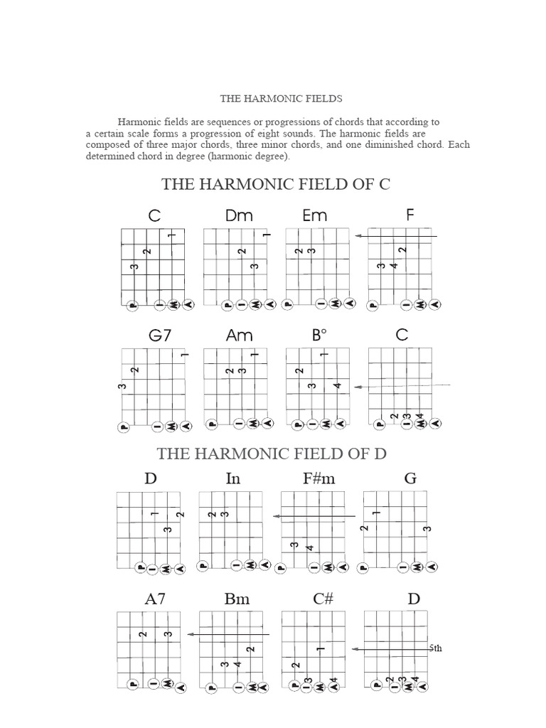 The Harmonic Fields - Guitar | PDF | Harmony | Chord (Music)