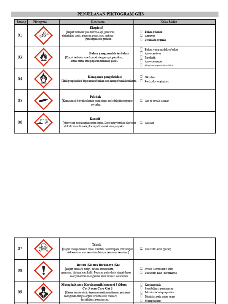 Pelatihan PIKTOGRAM untuk GHS | PDF