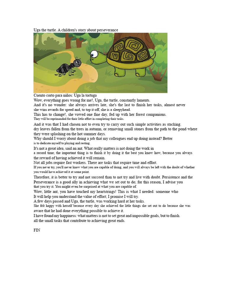 Uga The Turtle | PDF