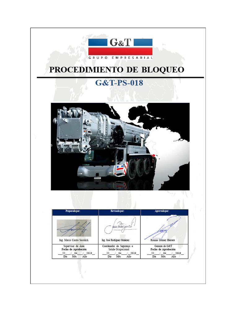 Procedimento de Bloqueio de Guindaste Telescópico AC-140 | PDF