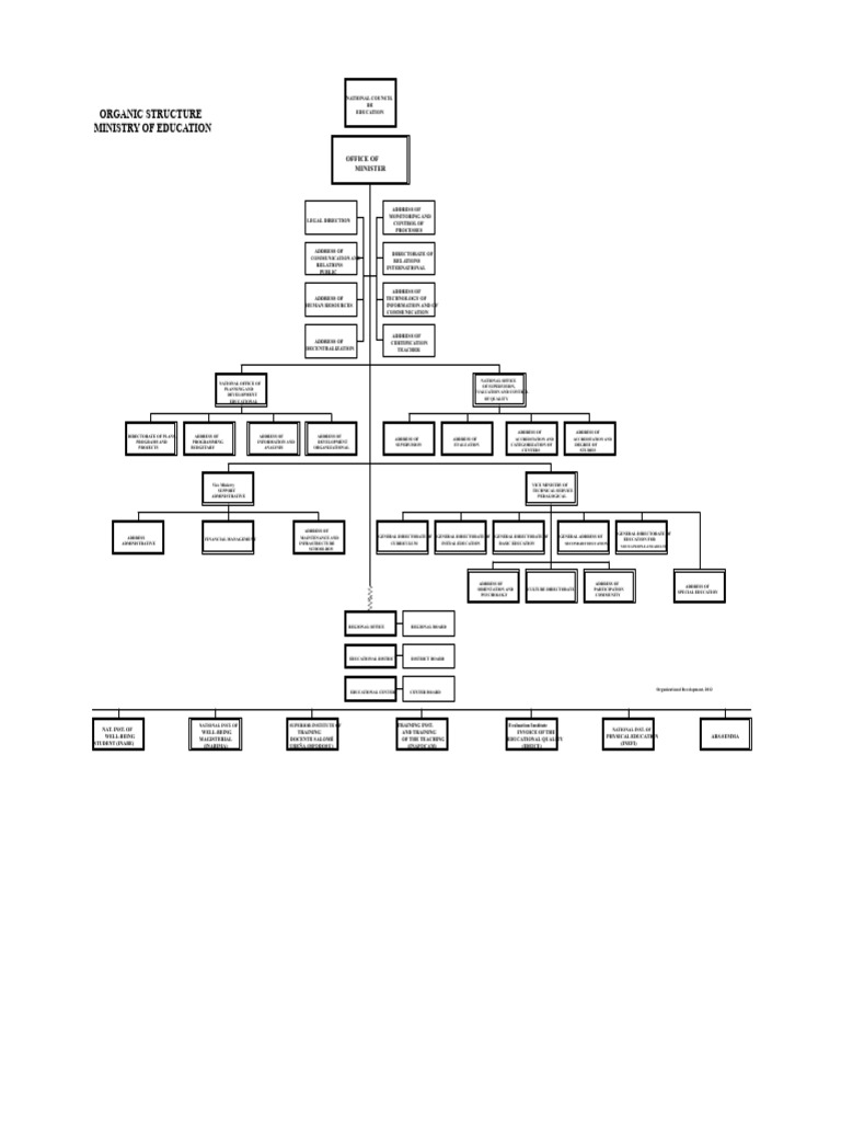 MINERD Organizational Chart | PDF