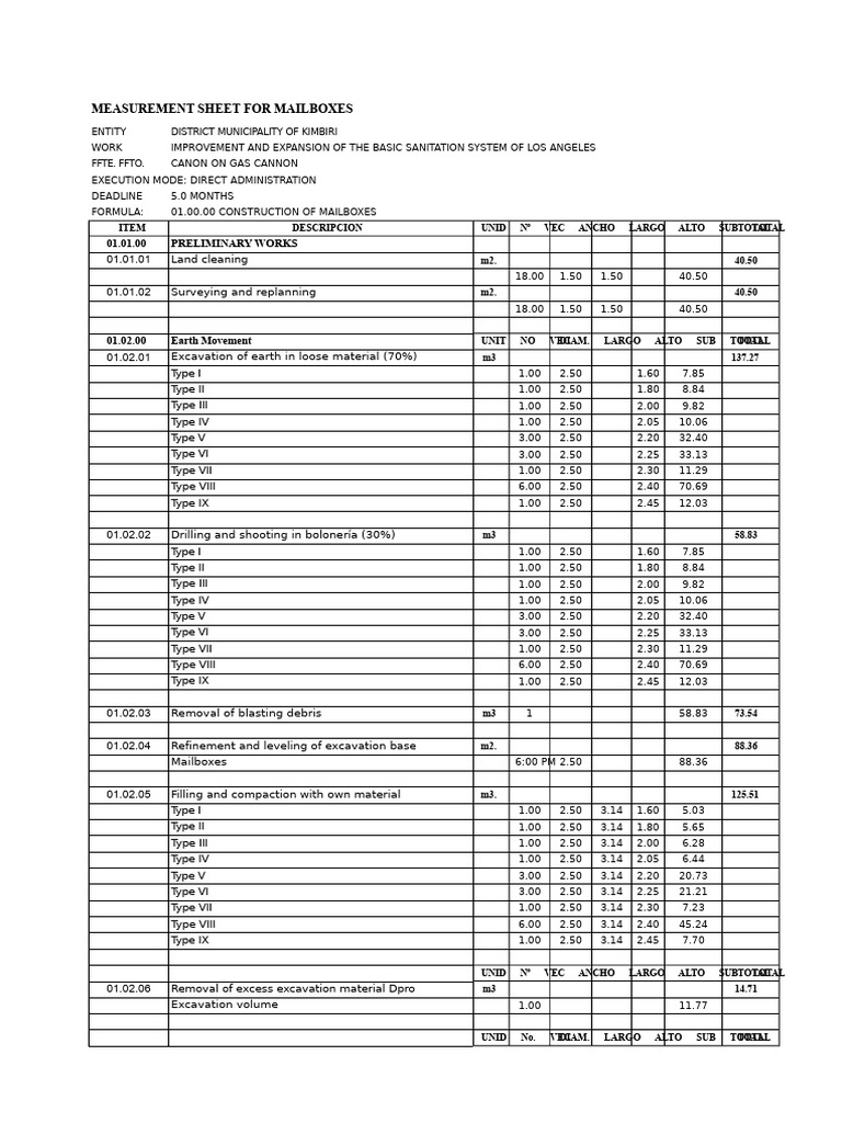 Mailbox Measurement Guidelines | PDF | Building Engineering | Civil ...