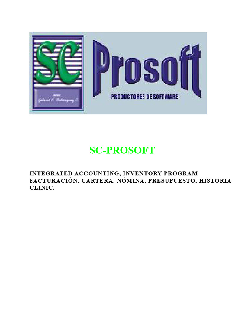 SC-PROSOFT User Manual for Accounting Software | PDF | Computer File ...