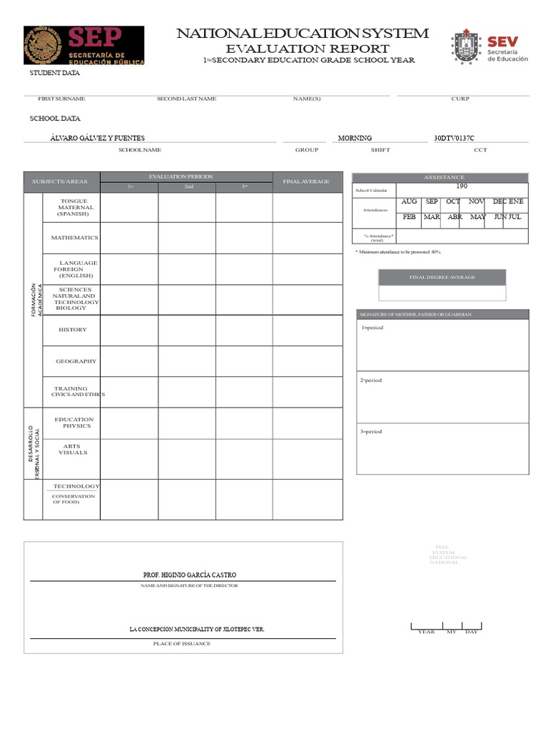 Editable Secondary School Ticket | PDF