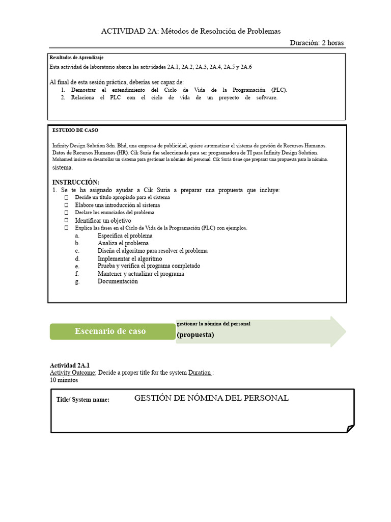 pspd lab actividad 2A.docx | PDF | Software | Programación de computadoras