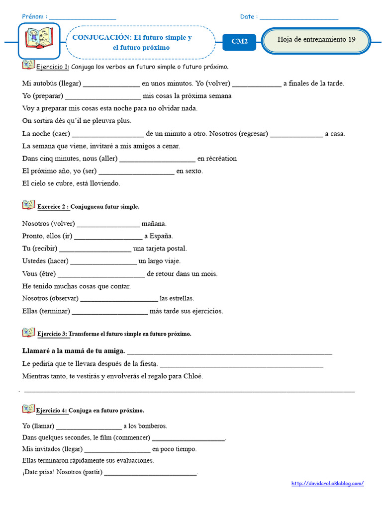 Ficha 19 Futuro Simple y Futuro Próximo | PDF