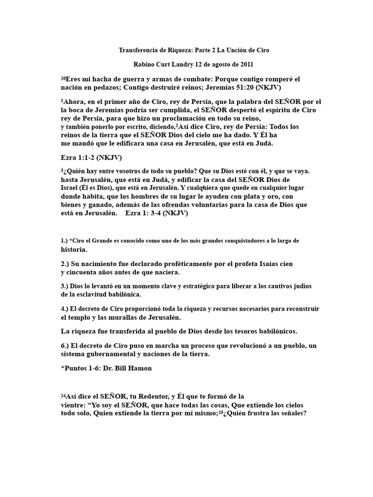 La Unción de Ciro | PDF | Ciro el Grande | Cristo (título)