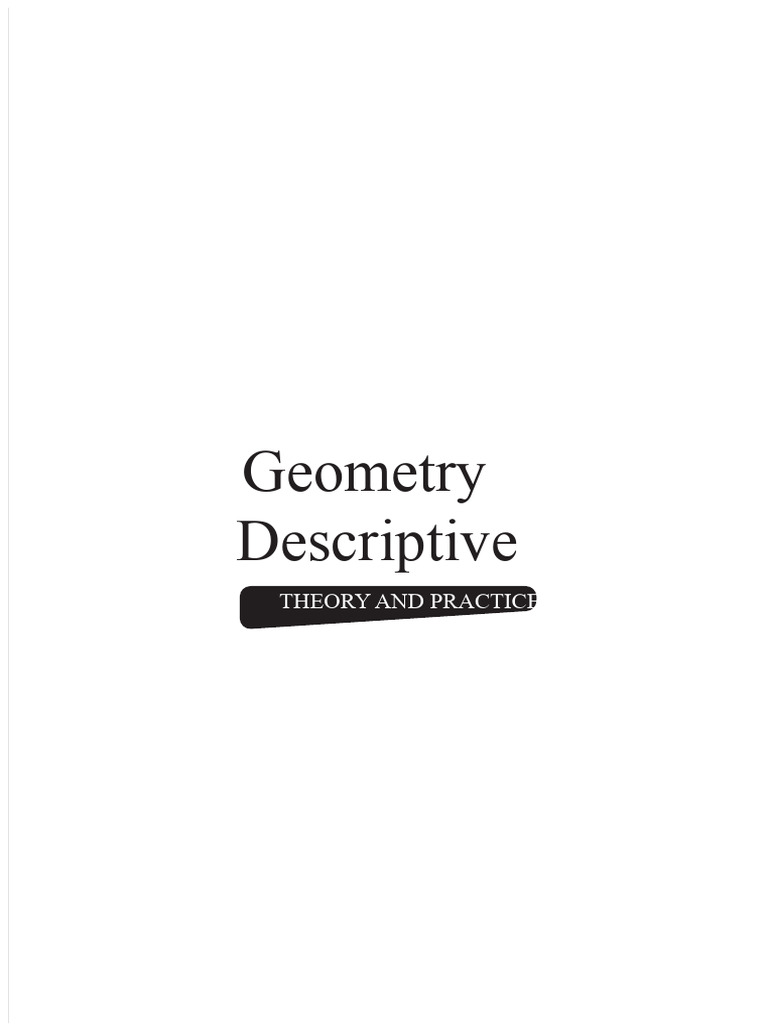 DESCRIPTIVE GEOMETRY (book) | PDF | Cartesian Coordinate System | Euclid