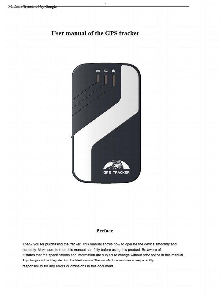 GPS Tracker User Manual Guide | PDF | Global Positioning System | Qr Code