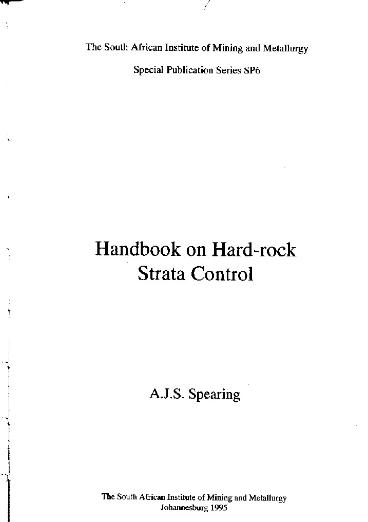 Handbook On Hard-Rock Strata Control - AJS Spearing | PDF | Deformation ...