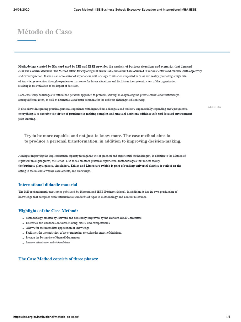 Case Method _ ISE Business School_ Executive Education and ...